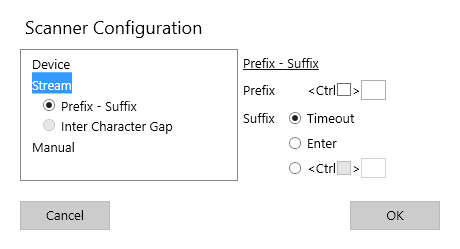Configuring a Scanner