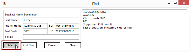 Finding a Specific Patron
