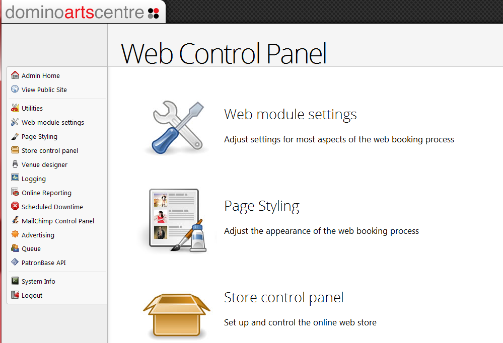 Web Control Panel